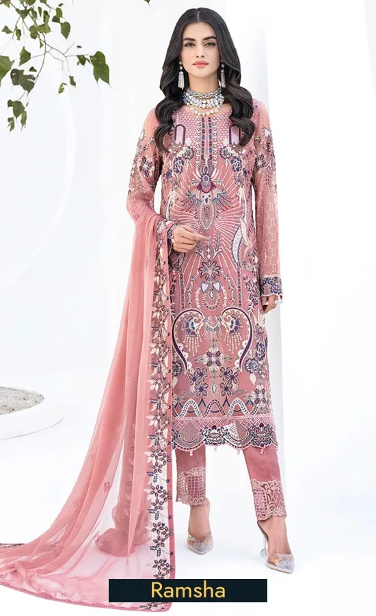 Ramsha PK - Buy Chiffon & Lawn Suits in Canada | Shadi Dress