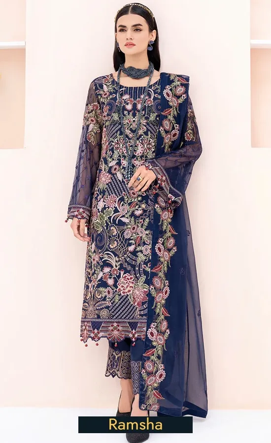 Ramsha PK - Buy Chiffon & Lawn Suits in Canada | Shadi Dress