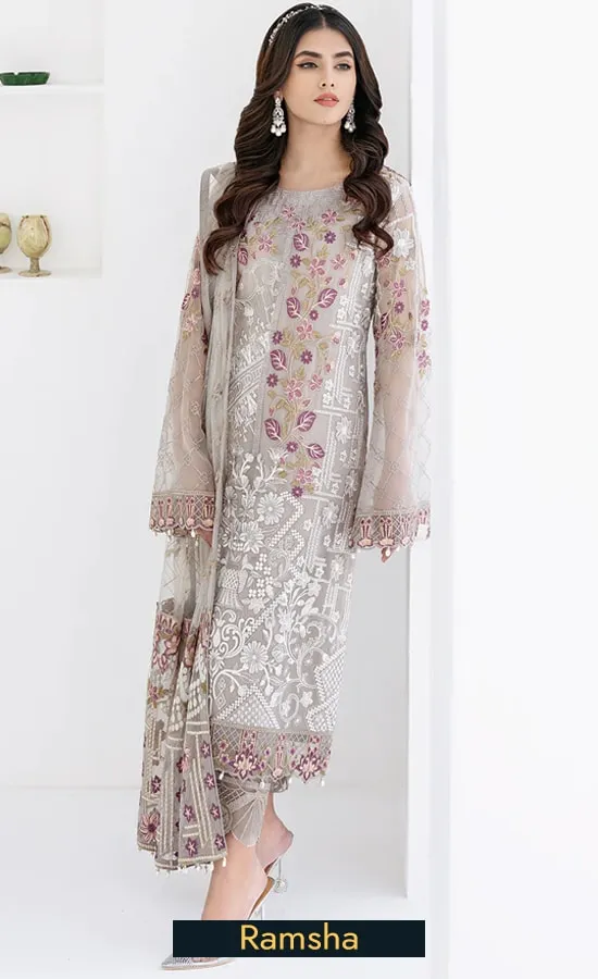 Ramsha PK - Buy Chiffon & Lawn Suits in Canada | Shadi Dress