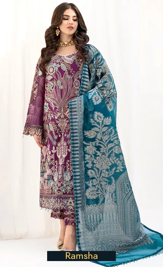 Ramsha PK - Buy Chiffon & Lawn Suits in Canada | Shadi Dress
