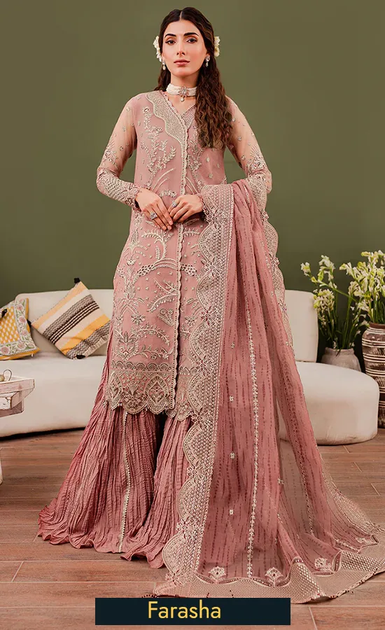 Pink Colour Sharara - Grab 10% Off Now - No Charges